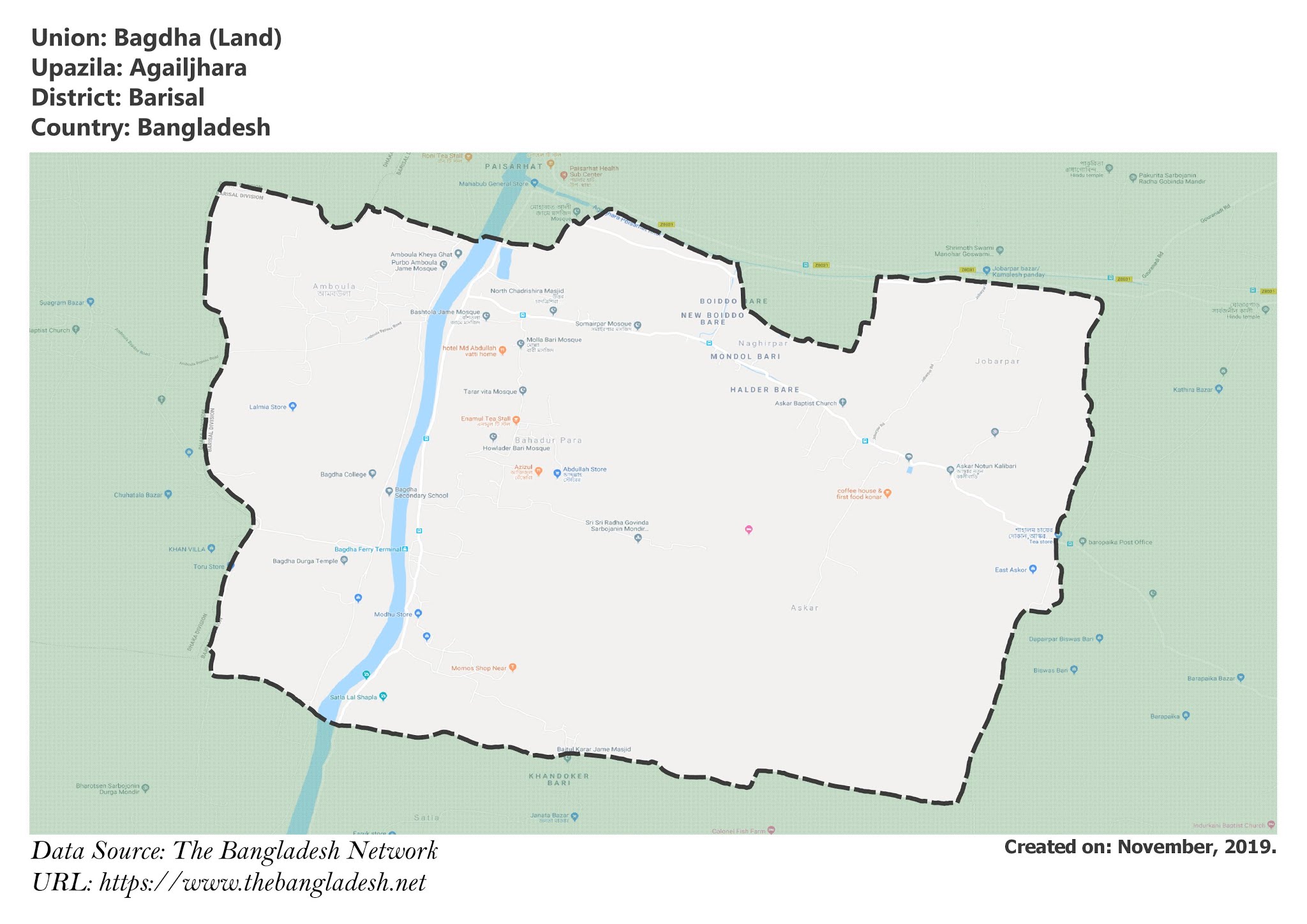 Bagdha Union, Barisal