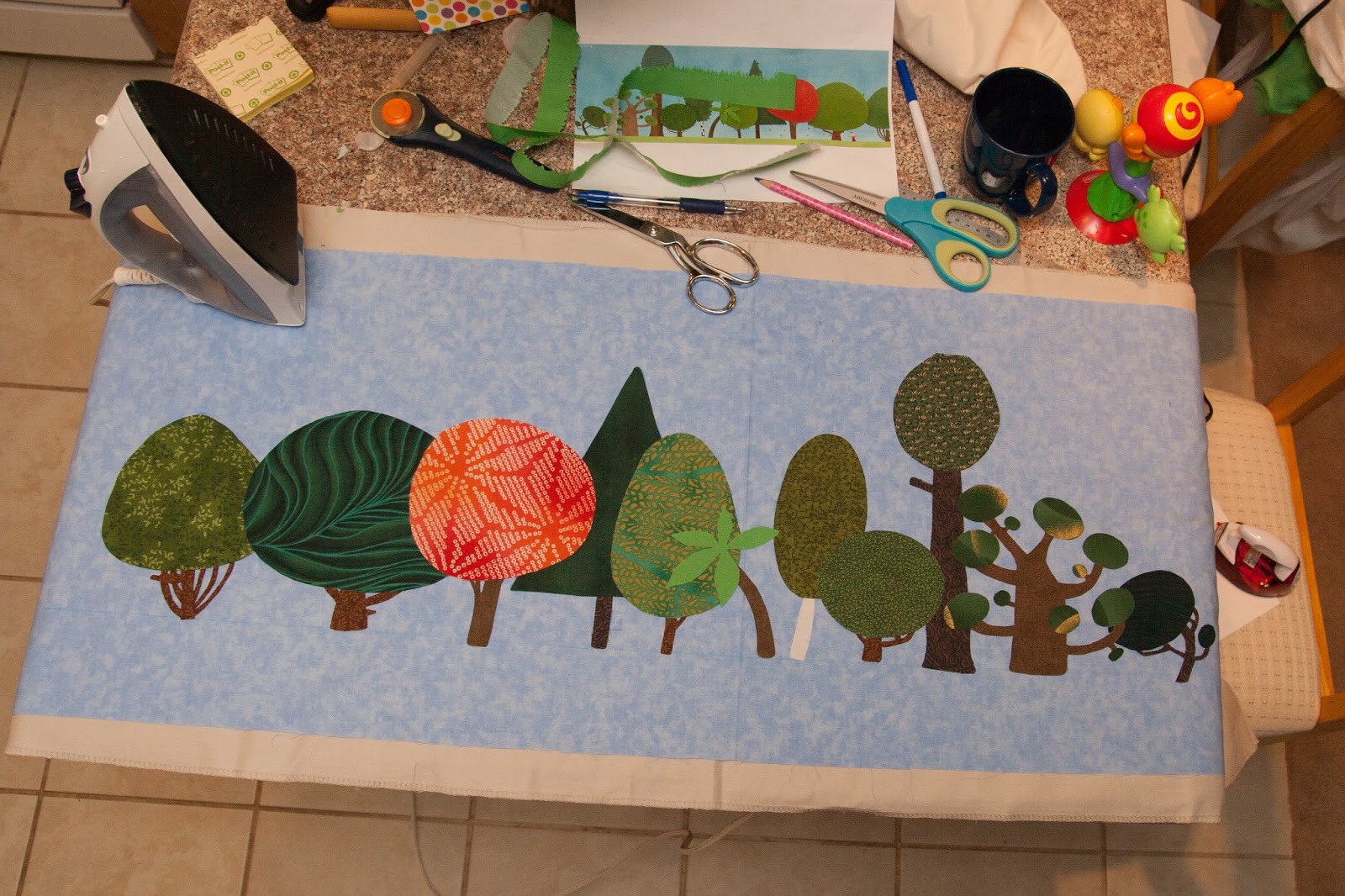 The Rugged Rumor: Dabbling with Applique - The Arboretum quilt.