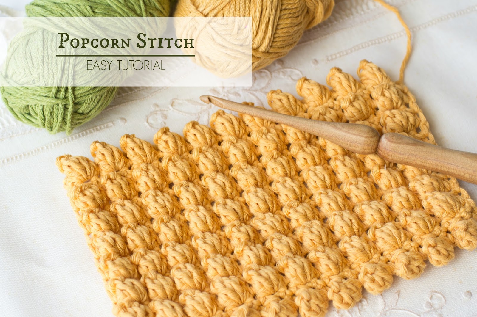 How To: Crochet The Popcorn Stitch - Easy Tutorial - Hopeful Honey