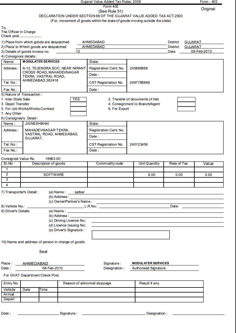 MOD INVOICE: Reports