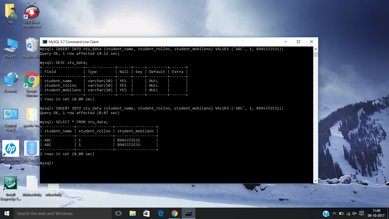 Learn Sql How To Create Database In Mysql Tables In Mysql Database