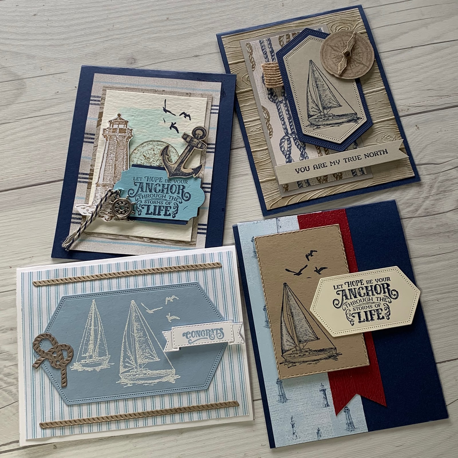 Fast, easy cards using Come Sail Away Memories & More Card Pack from ...