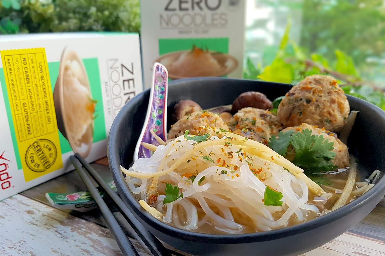 Say My Kitchen: Minced Pork & Crab Meatballs with Konjac Noodles