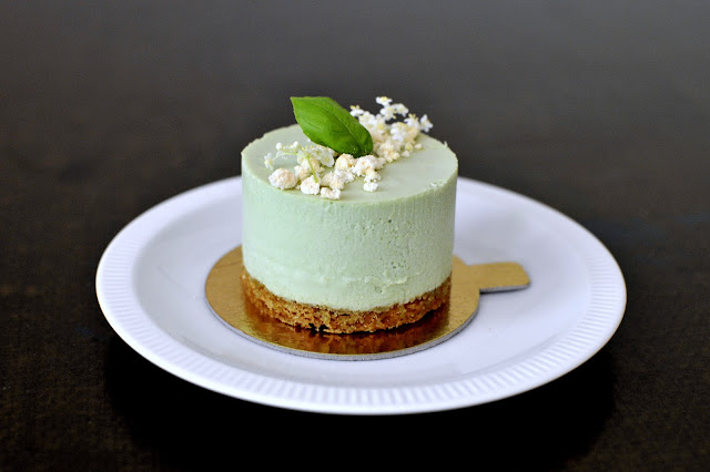 Basil Strawberry Mousse Cakes | Baking with Marianne