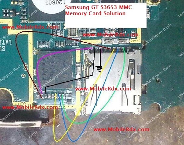 Samsung GT S3653 MMC Memory Card Problem Ways Jumper