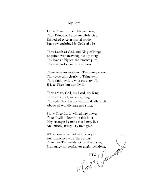 Thoughts From Noal: My Lord