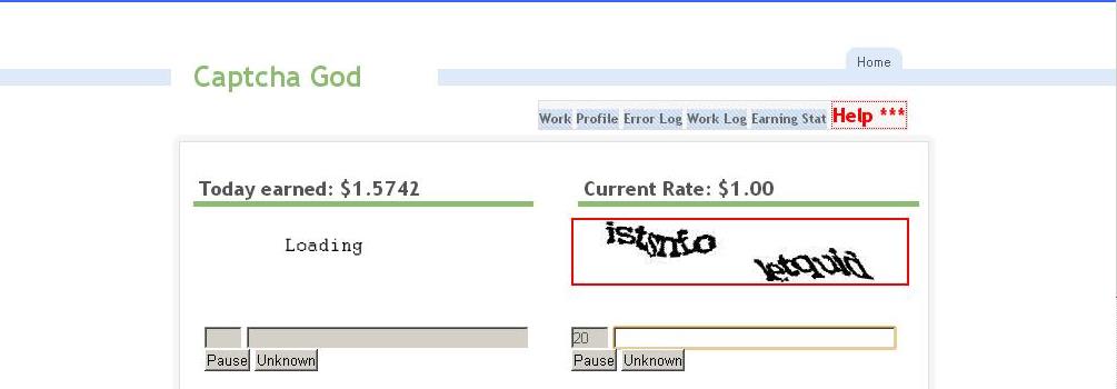 Online Captcha Entry : How to decode captchas