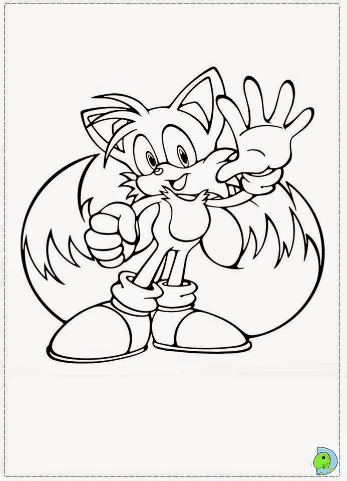 Dinokids - Desenhos para colorir: Desenhos do Sonic para colorir
