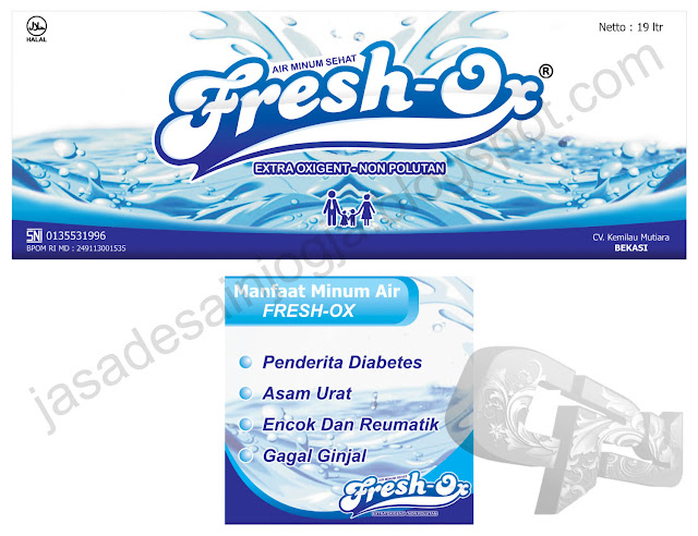 Desain LABEL GALON AIR OKSIGEN | CPYdesign