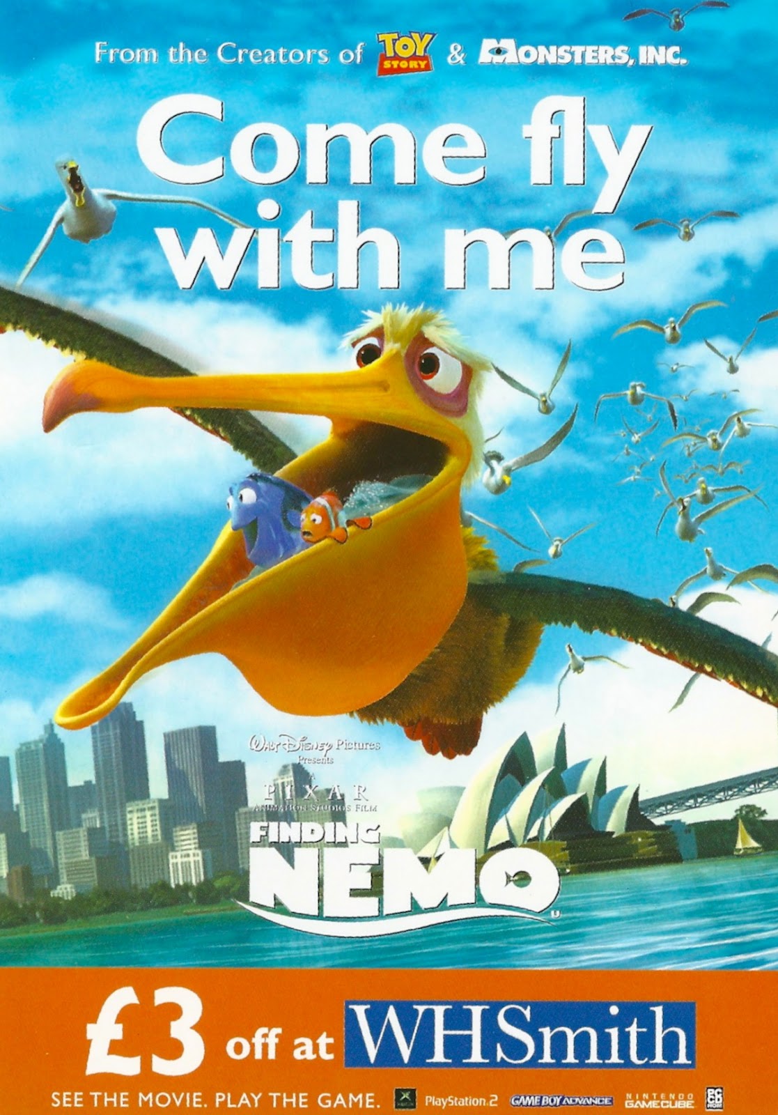 My Favorite Disney Postcards: Finding Nemo Advertisement