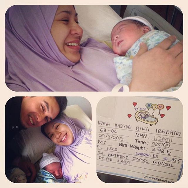 Gambar comel anak Irma Hasmie dan Redza Syah Azmeer - ! Love Is Cinta