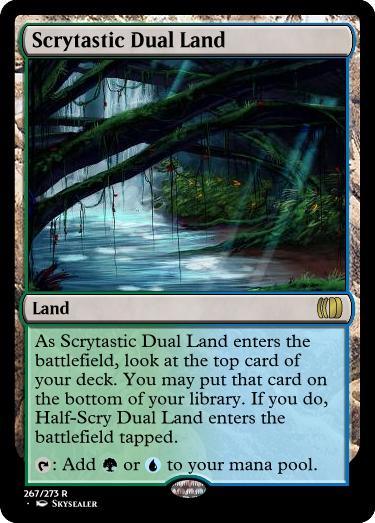 Goblin Artisans: CCDD 110116—Scrytastic Dual Land