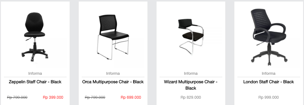 Katalog Harga Kursi Kantor Informa - Kursi Kantor Informa