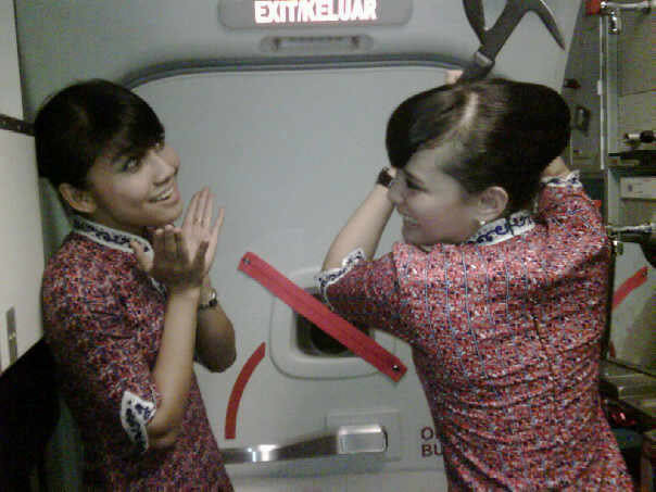 Dinosan World: Funny Cabin Crew :)