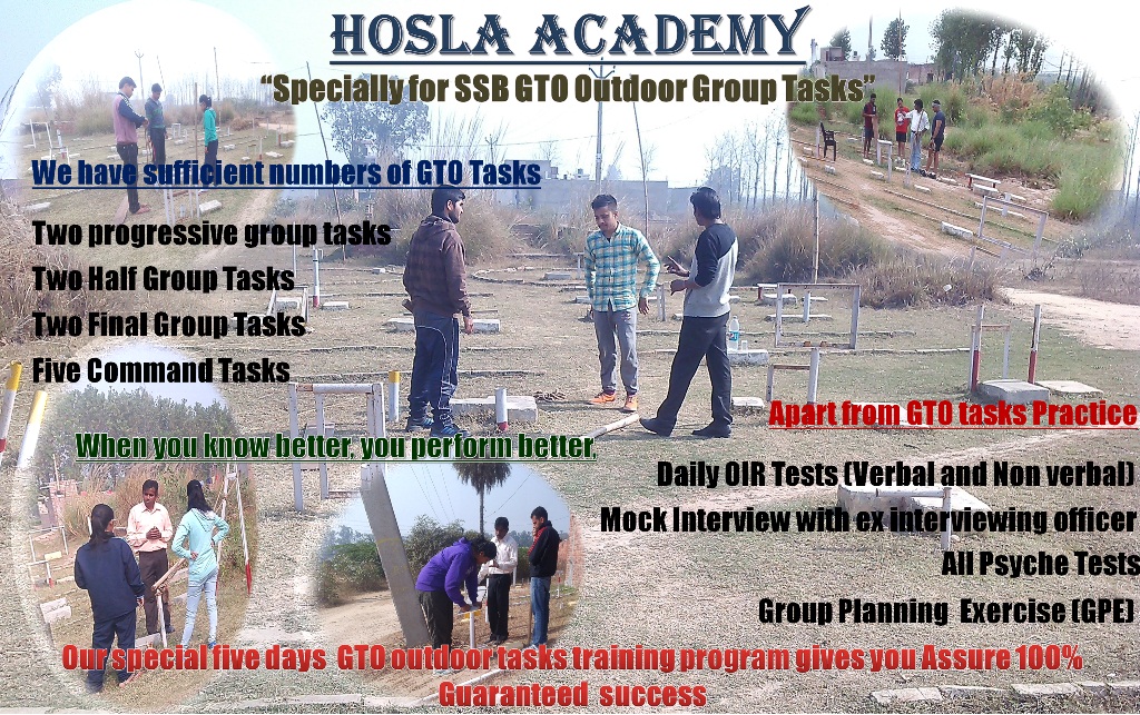 SSB INTERVIEW - Individual Obstacle (IO) GTO GROUP Tasks Test
