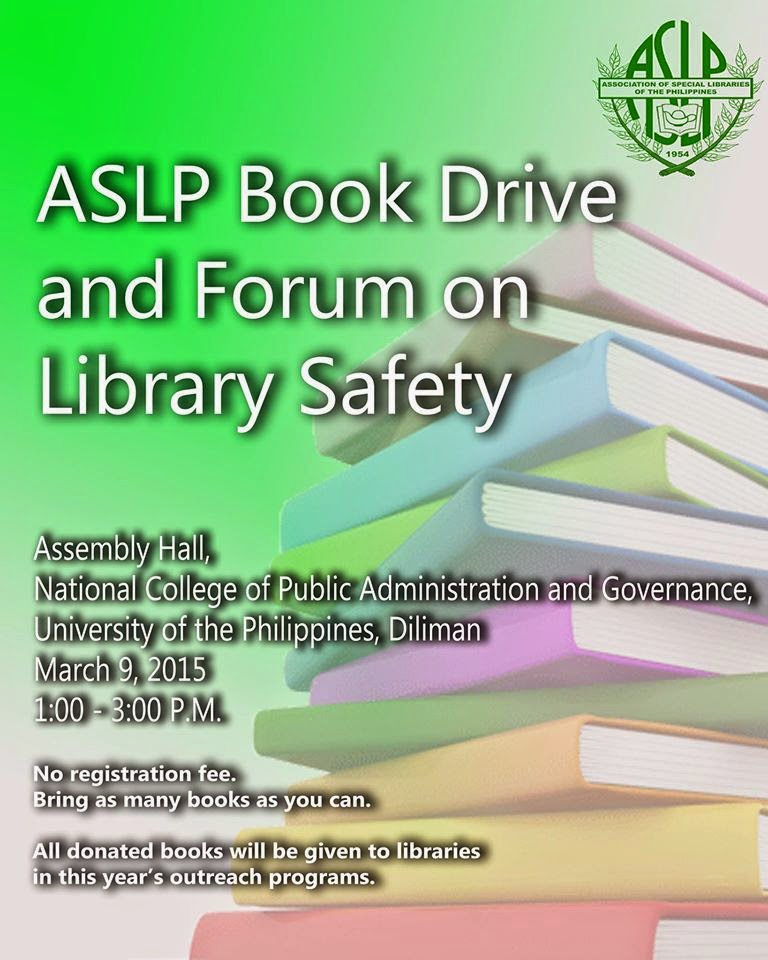 PLAI - Southern Tagalog Region Librarians Council: ASLP Book Drive and ...
