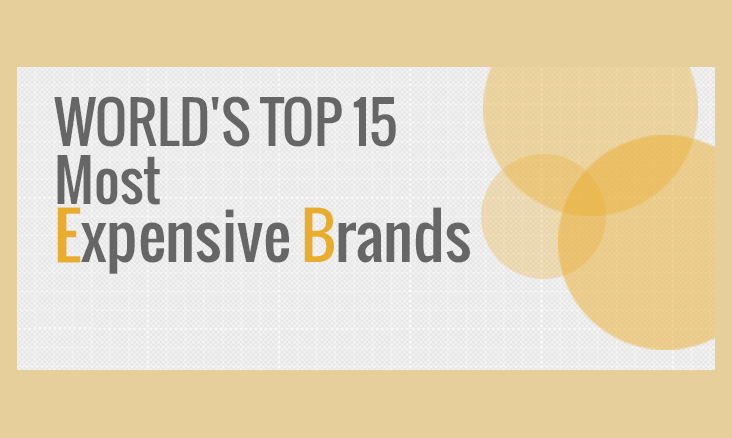 World’s Top 15 Most Expensive Brands [Infographic] - Visualistan