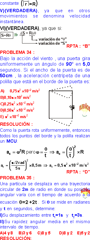 MOVIMIENTO CIRCULAR UNIFORME FÓRMULAS EJEMPLOS Y EJERCICIOS RESUELTOS ...