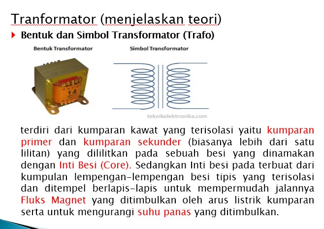 Teori Transformator | www.fisika.info
