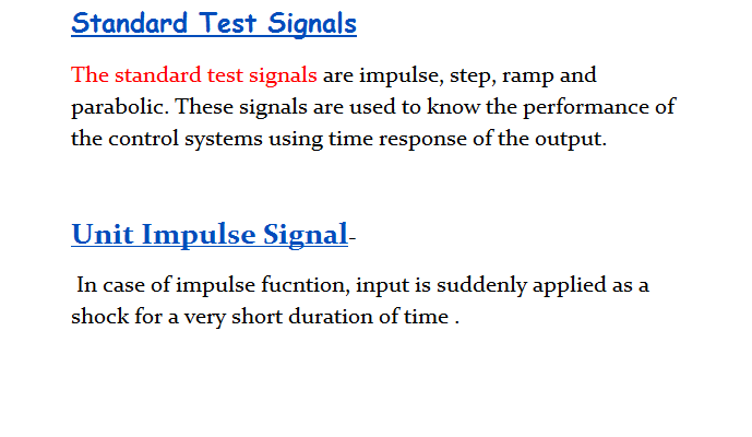 Standard Input Signal Standard Input Signal