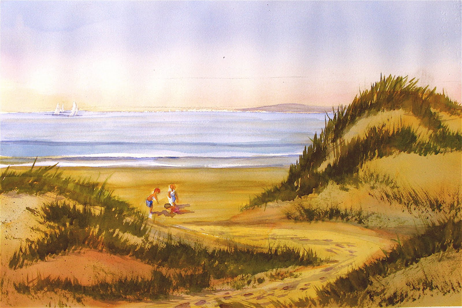 A Brush with Color: Cape Cod Sand Dunes