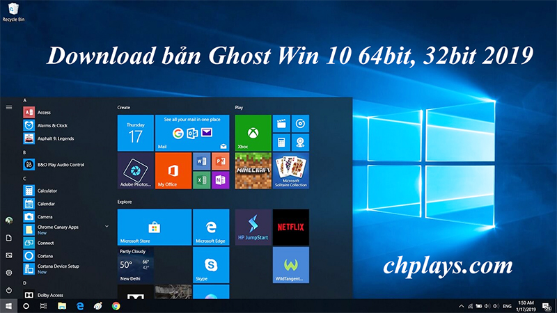 Tải ghost win 10 32bit 64bit nhanh, nhẹ, mượt chuẩn nhất
