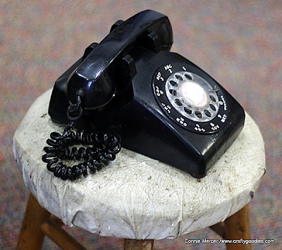 crafty goodies: Try It Tuesday~ the re-purpose of a rotary phone