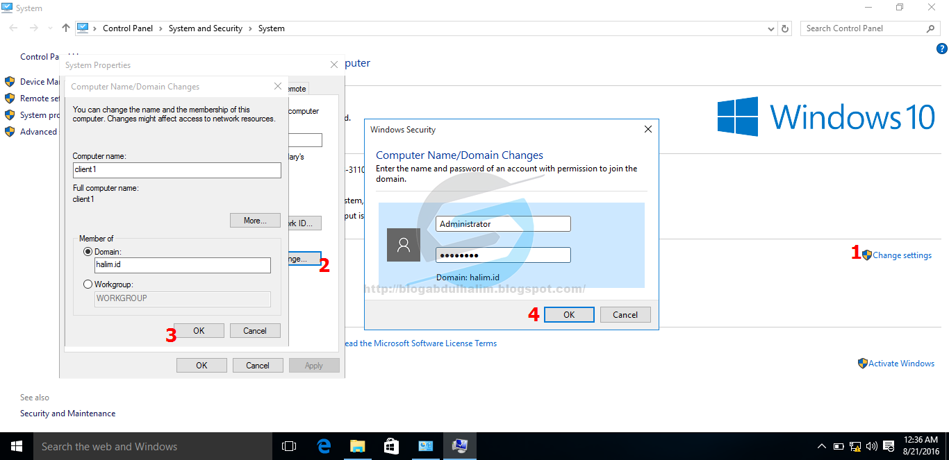 Cara Join Domain di Windows 10 ~ Blog Abdul Halim