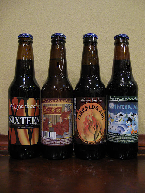 Doing Beer Justice: Weyerbacher - Harvest Ale; AutumnFest Ale; Winter ...