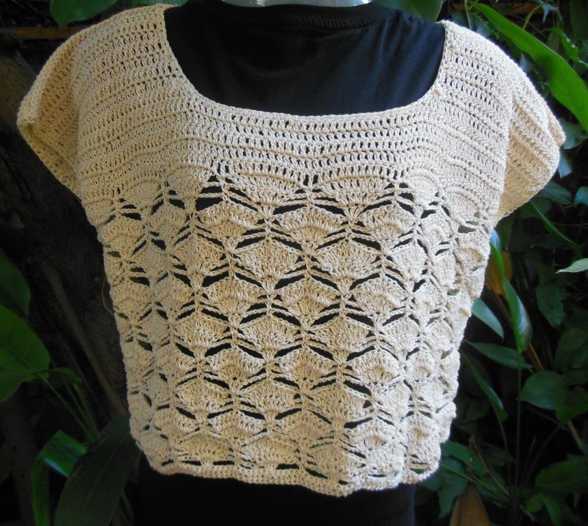 Sweet Nothings Crochet: LACY CHEVRON LADIES TOP