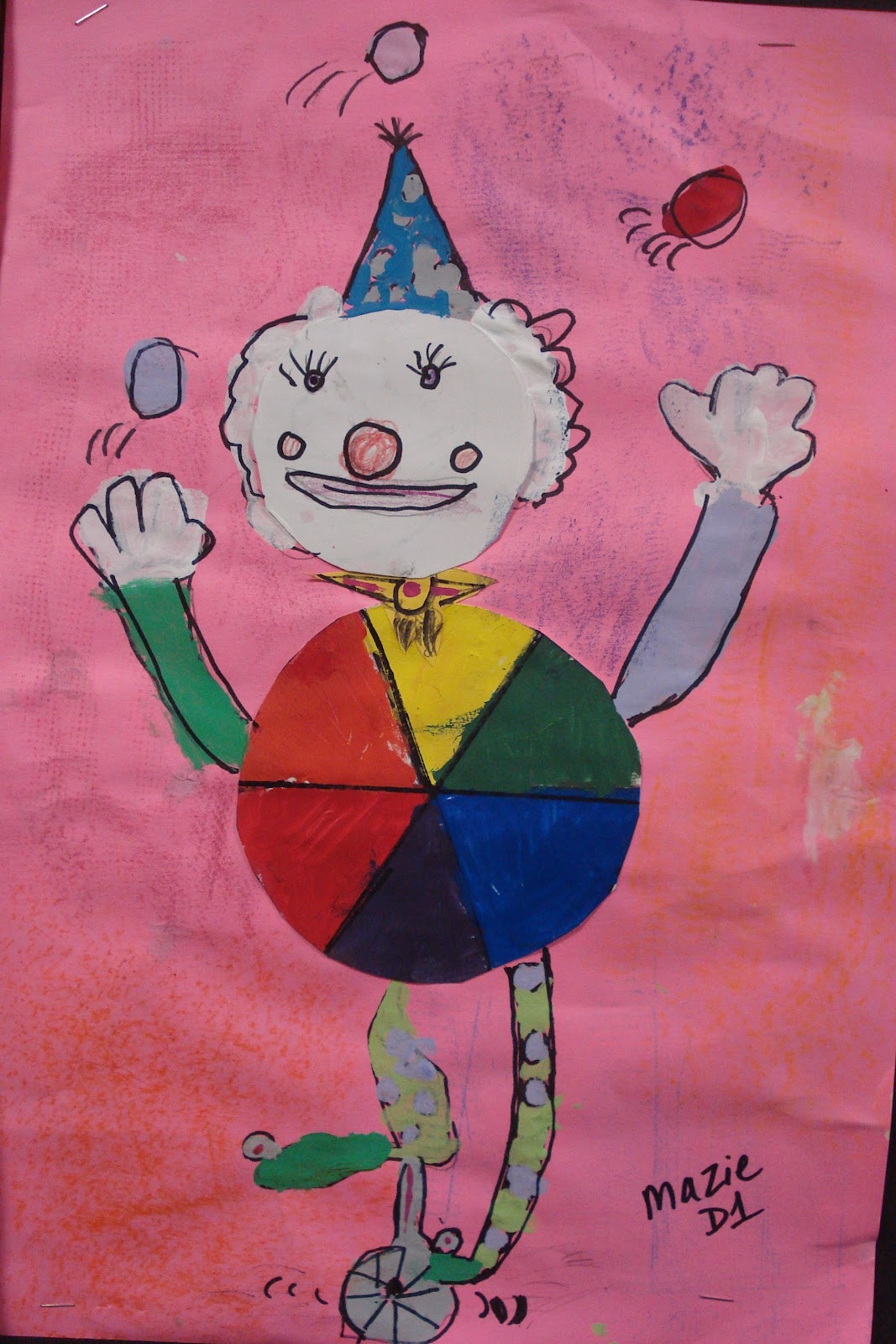the creARTtivity spot: 1st Grade Color Wheel Clowns