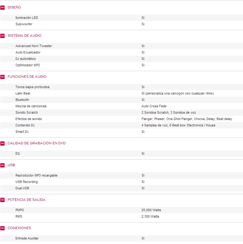 LG CM9730 XBoom es el Minicomponente mas Potente de LG