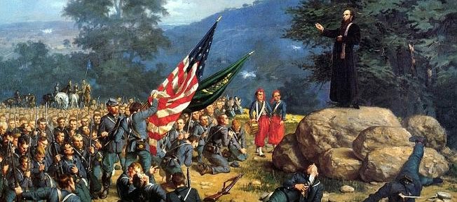 Gus's Genealogy Blog: Absolution under fire: Father Corby blesses the ...