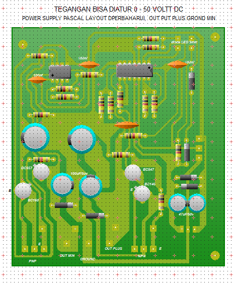 SUMARTOPO PNJ: POWER SUPPLY PASCAL LAYOUT PCB DIPERBAHARUI, PUNYA LAB ...