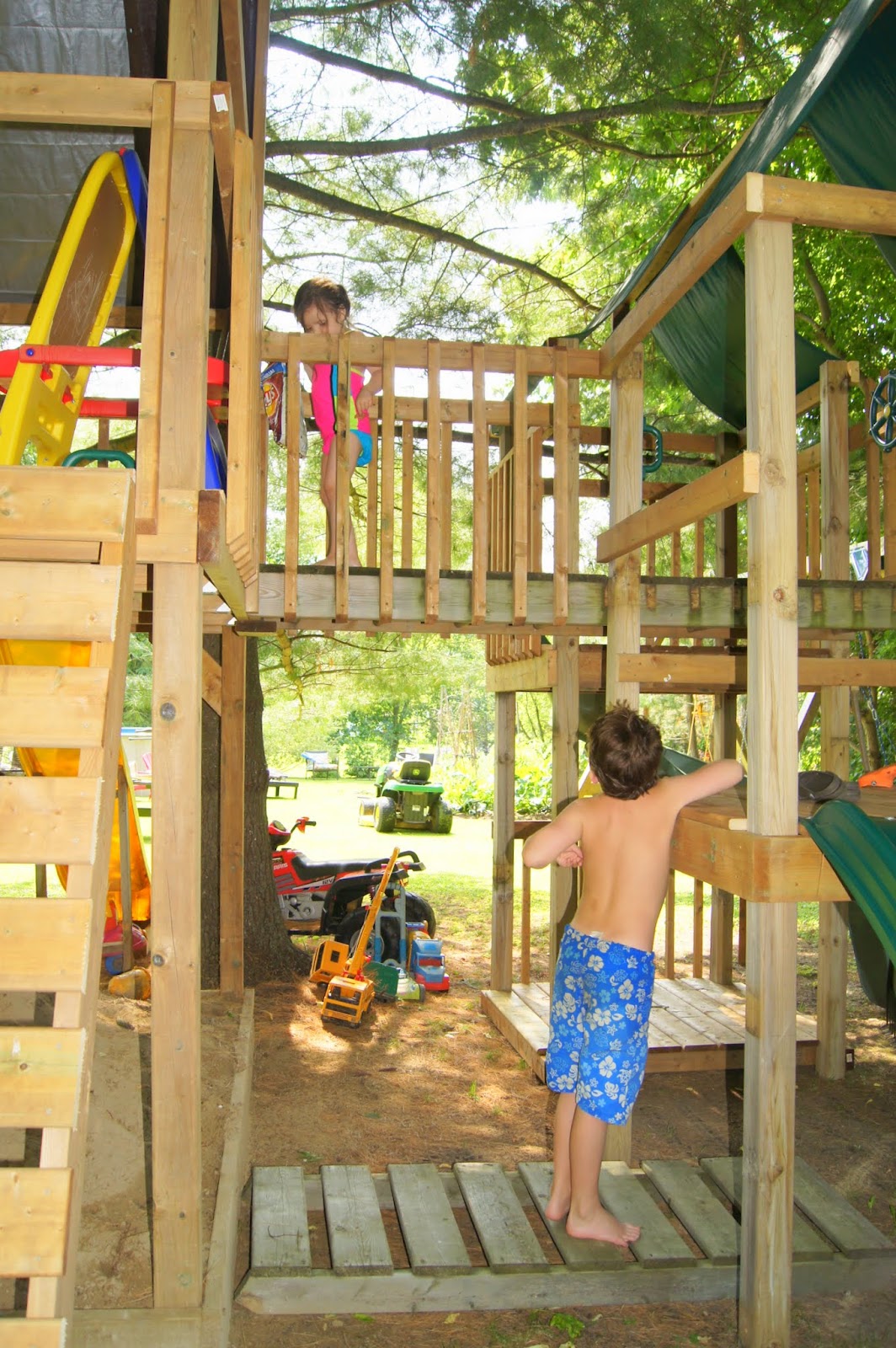 DIY Play Structure - Ideas & Fun! - "Making Montessori Ours"