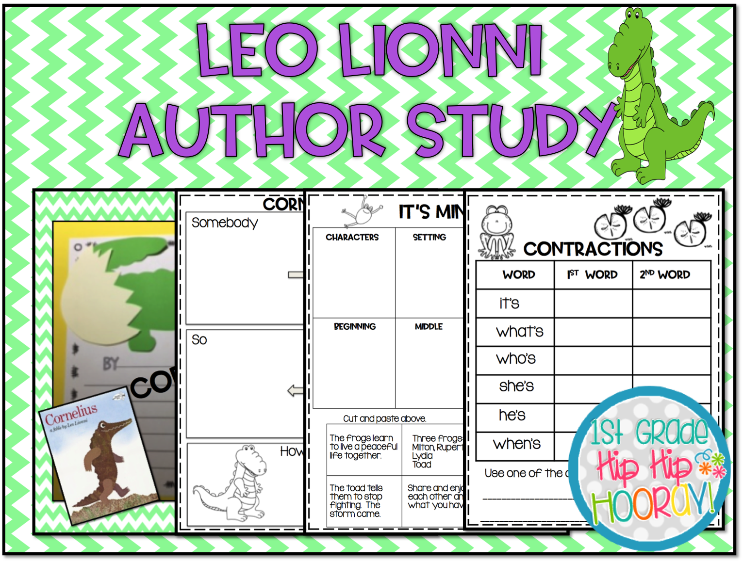 1st Grade Hip Hip Hooray!: Leo Lionni Author Study