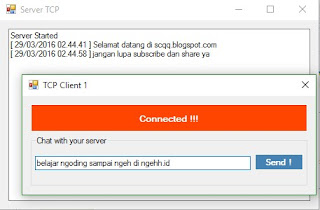 Programming VB.NET : Aplikasi Chat Sederhana Network Programming Client/Server | KODE AJAIB