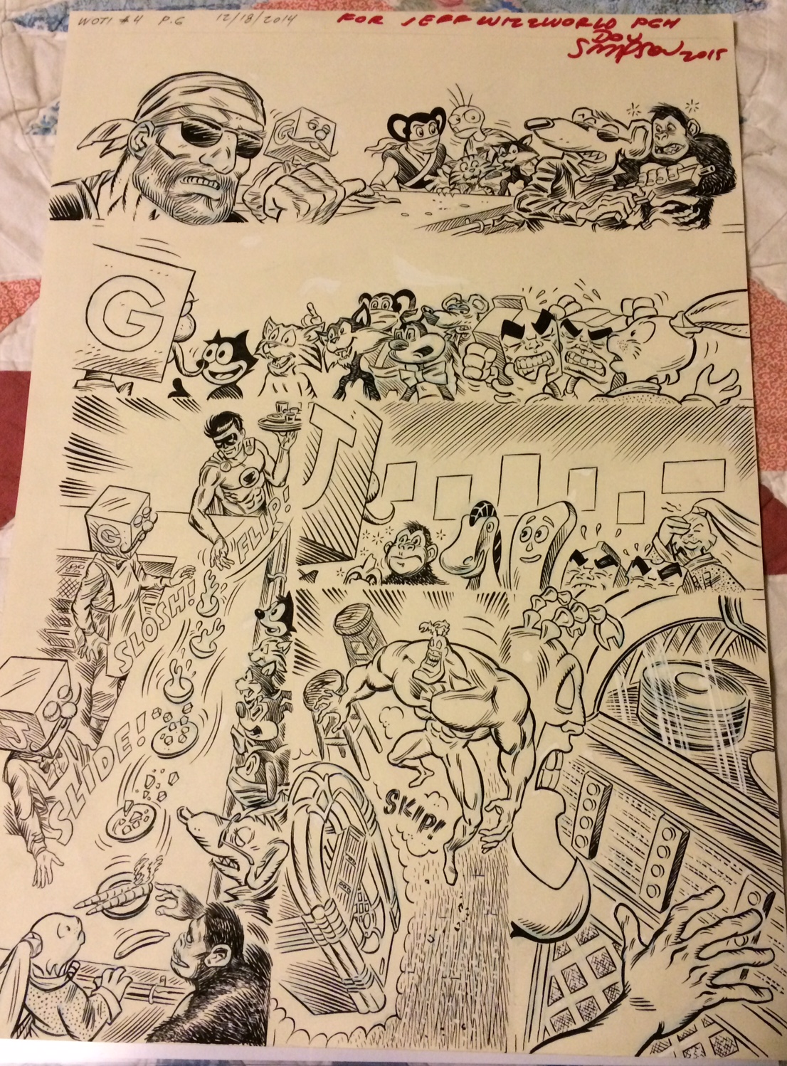 The Yeti Speaks!: War of the Independents original art by Don Simpson!