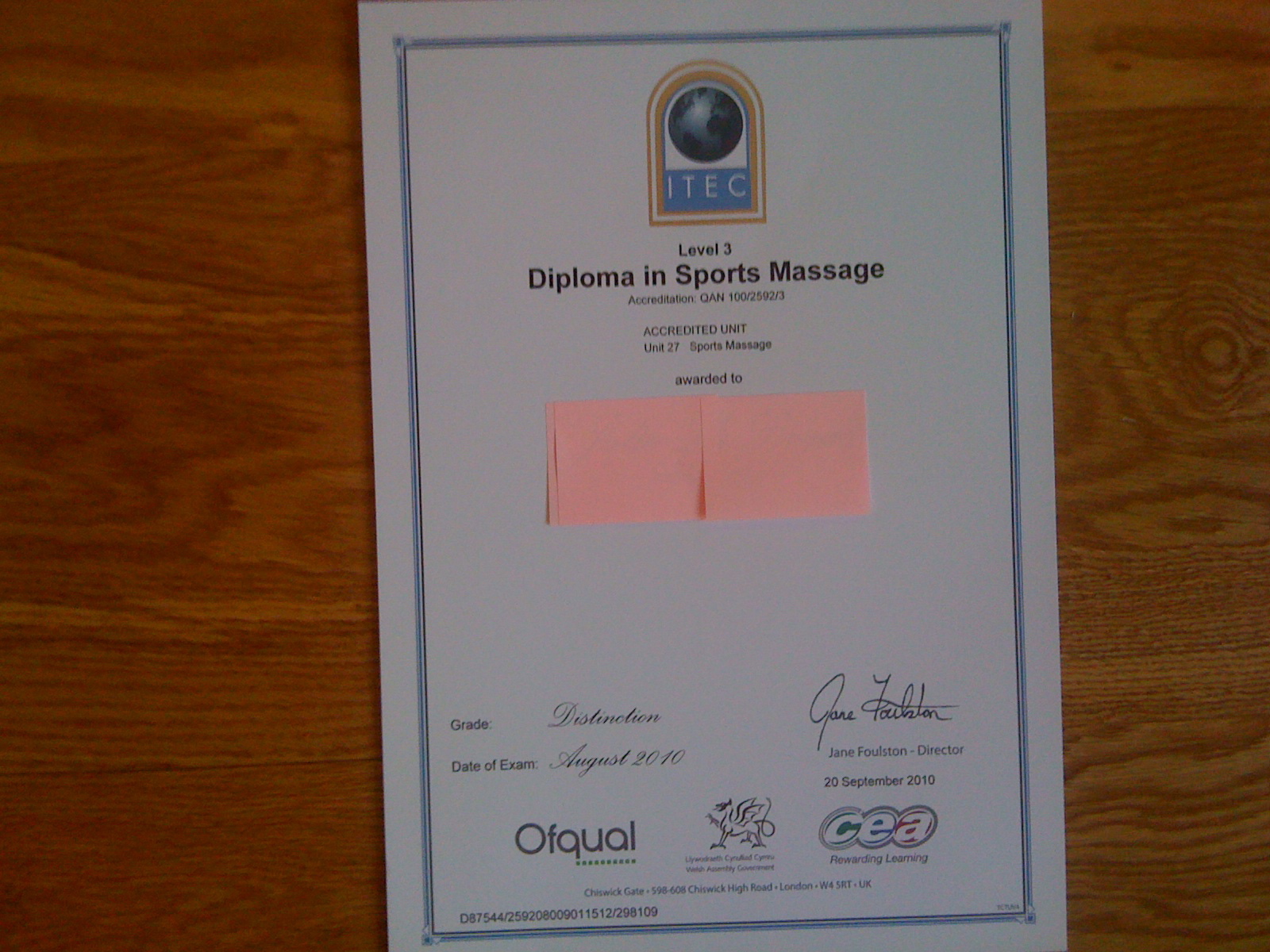 Online Reflective Journal: Summer sports massage course / ITEC ...