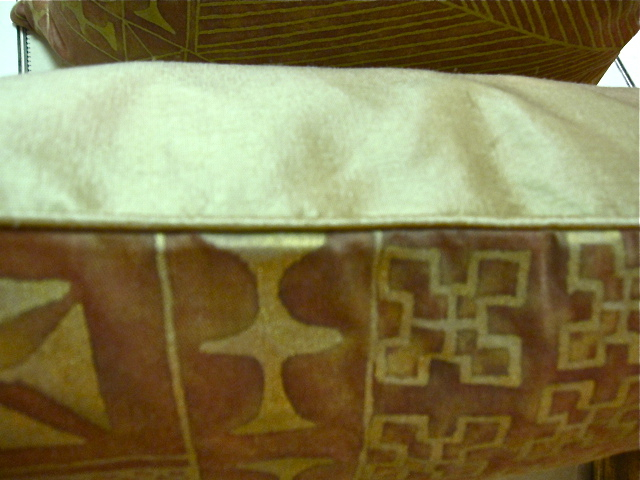 Jones and Cole: New Fortuny Pillow--c. 1970's Ashanti pattern