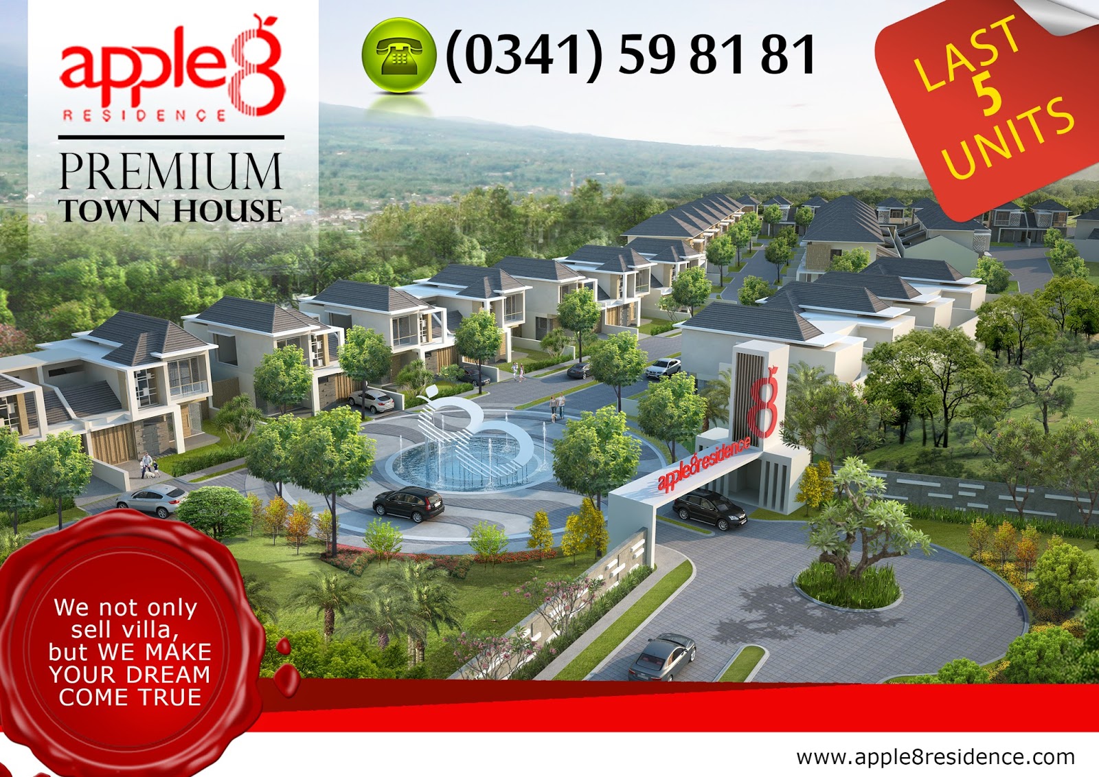 Rumah Dijual Apple 8 Residence Batu Malang