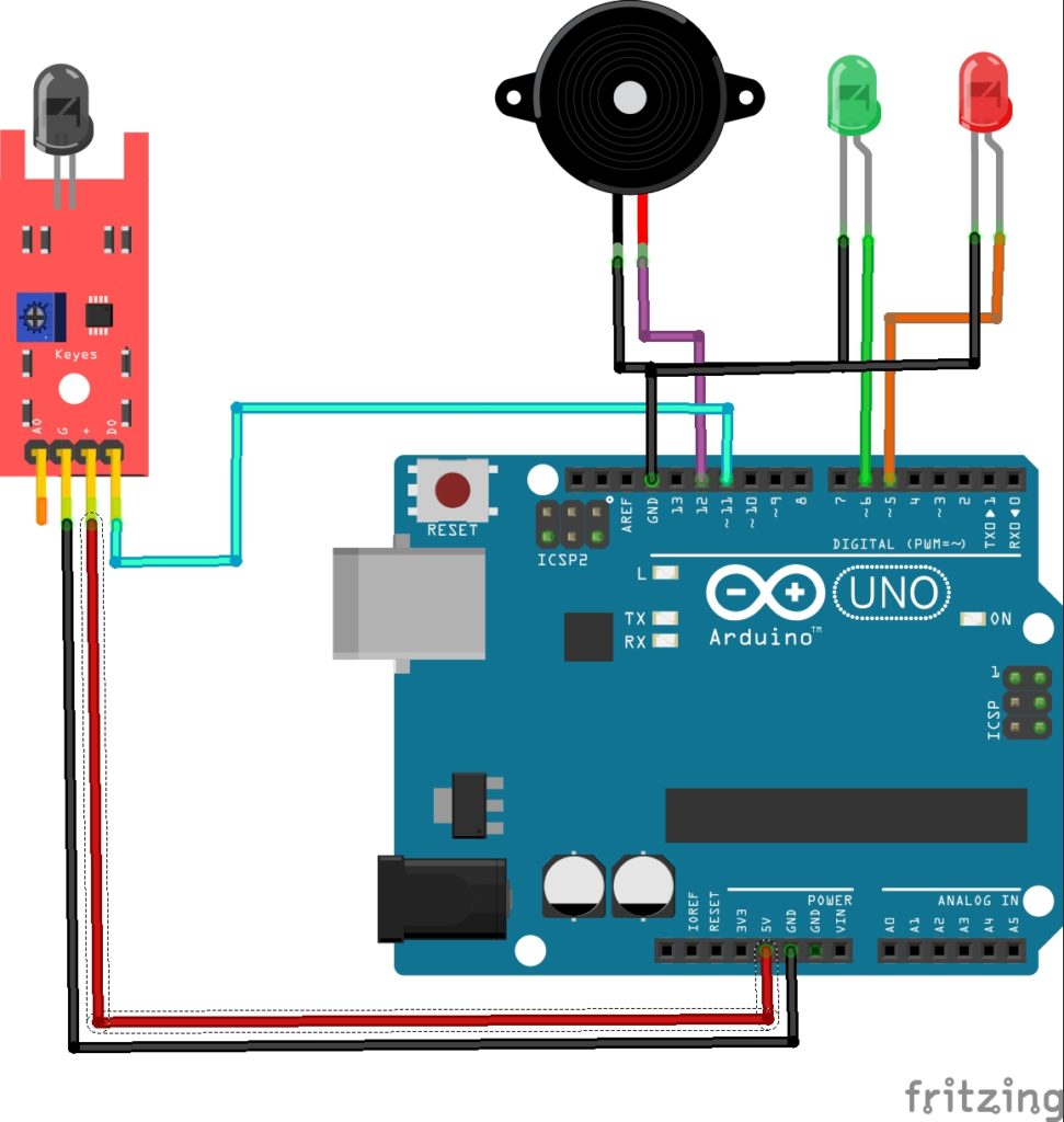 Capteur De Flamme Arduino Détecteur Dincendie Projet