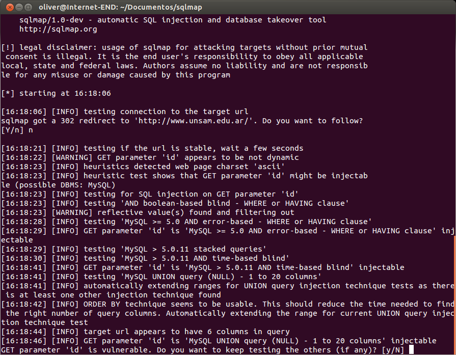 TUTORIAL DE SQL INJECTION CON SQLMAP | MilenioCinco