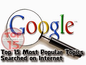 Top 15 Most Popular Topics Searched on Internet - TOP15LISTOF