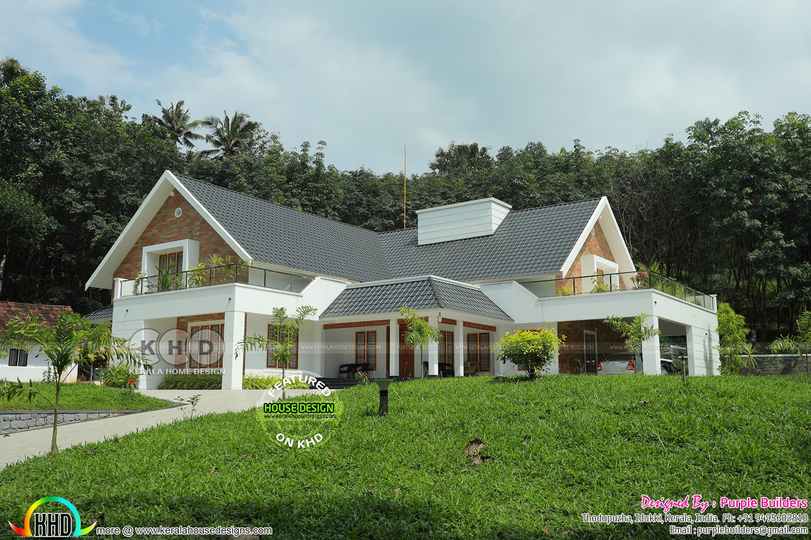 Awesome construction finished home at Pala with interiors - Kerala Home ...