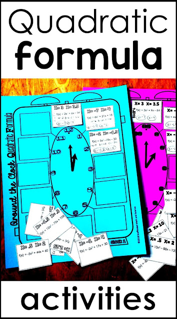 Scaffolded Math and Science: Fun Quadratic Formula Activities