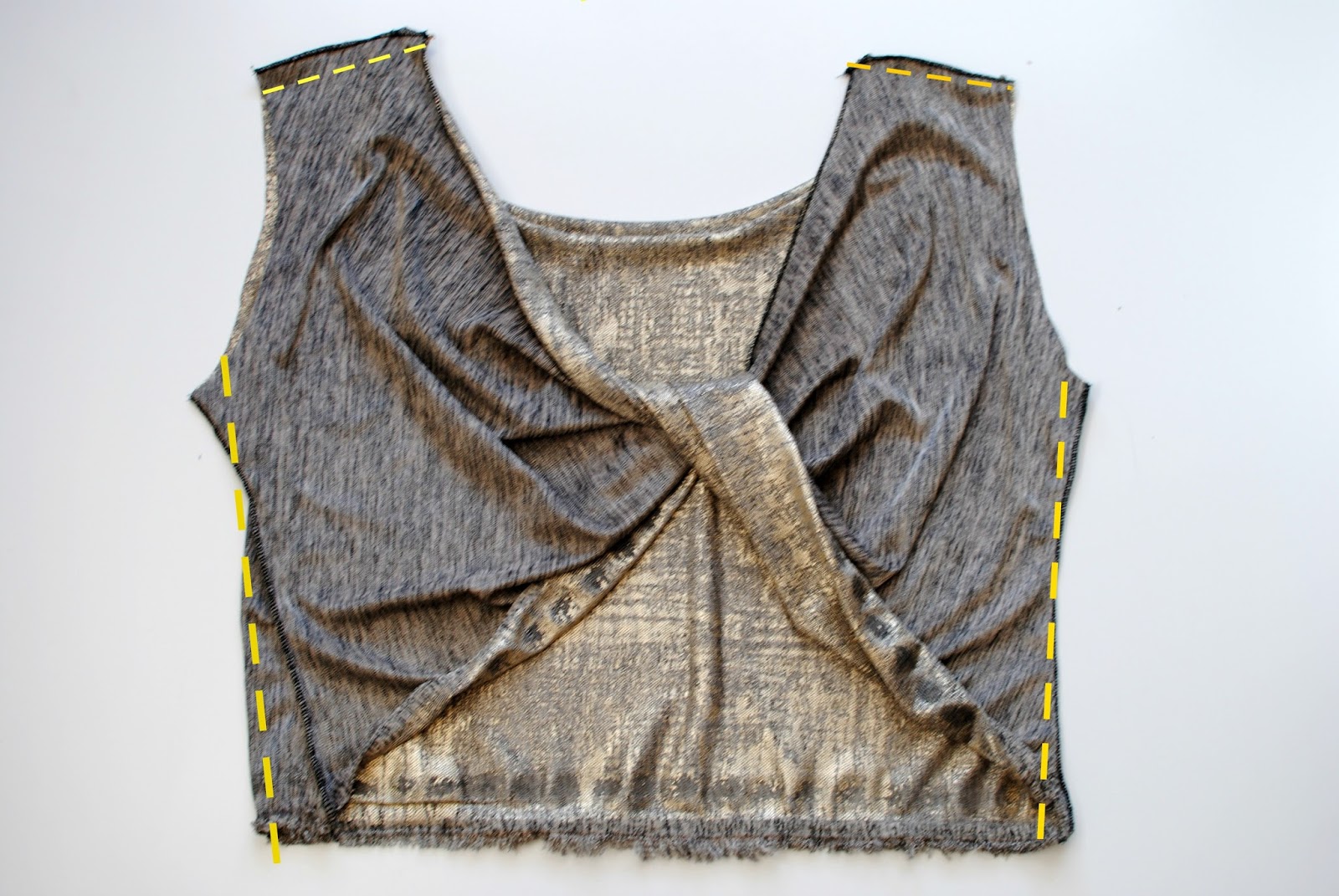 Trash To Couture: DIY Butterfly Twist Tee.