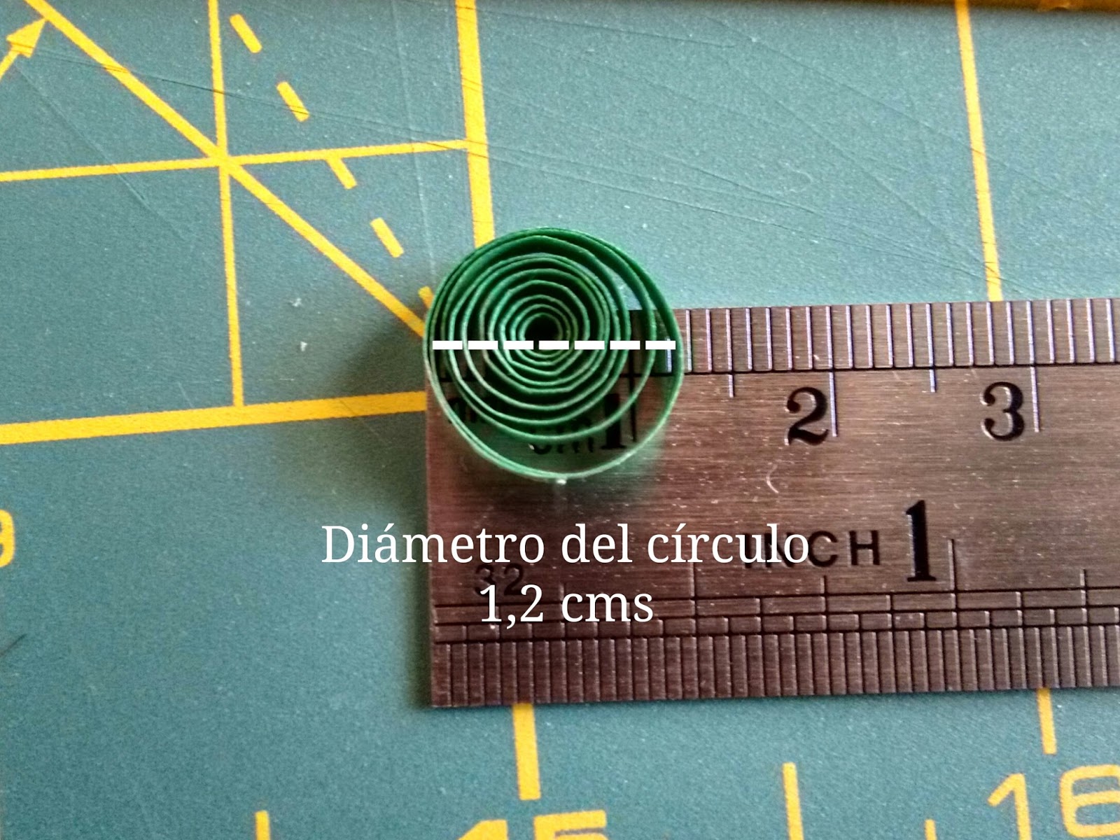 Plantilla o regla de círculos filigrana de papel