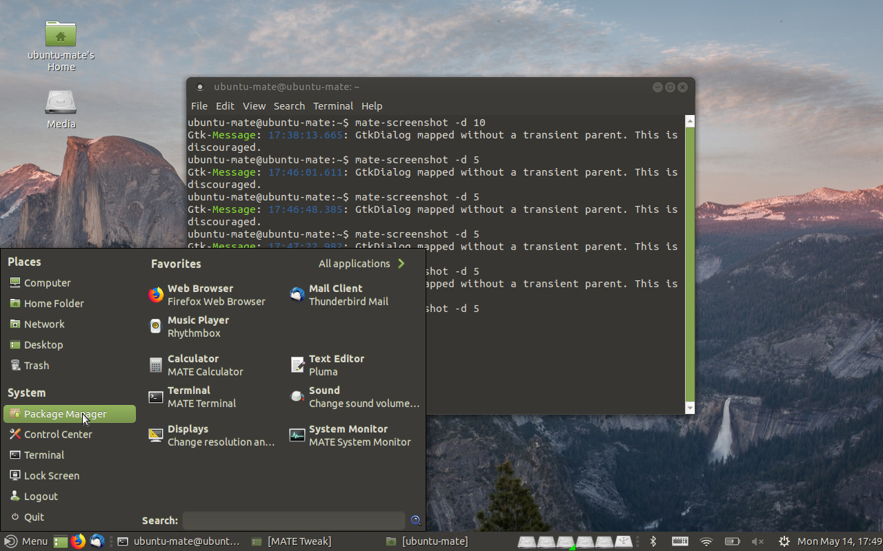 Ubuntu MATE 18.04 Bionic Beaver screenshots