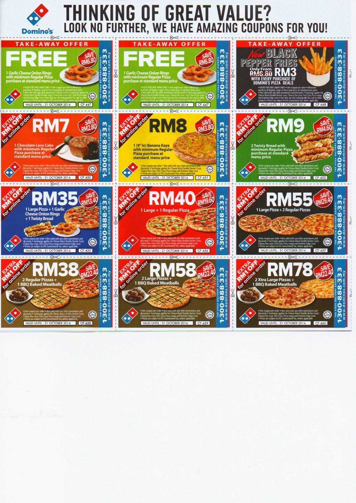 saupee: Domino's Pizza Coupon Malaysia 5 August 2014